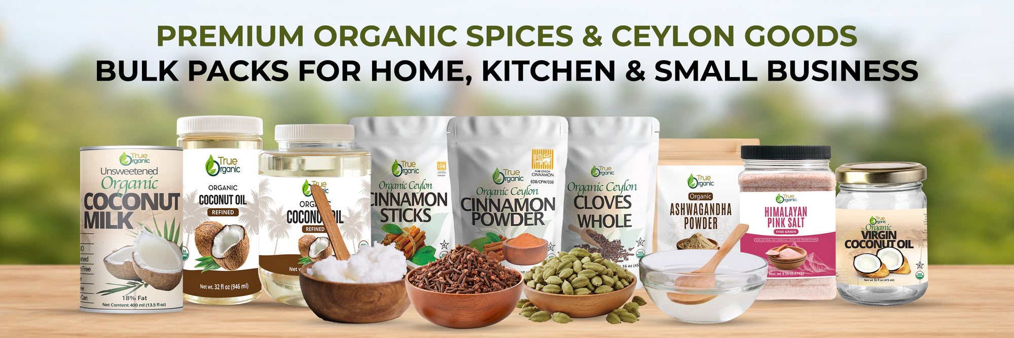 True Organics – Premium Certified Organic Spices, Coconut & More