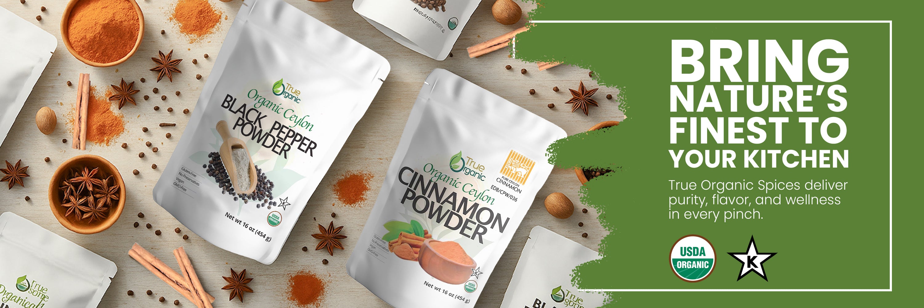 True Organics – Premium Certified Organic Spices, Coconut & More